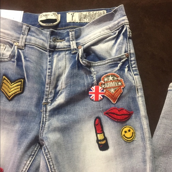 Jeans | Nwt Skinny Jeans With Sawn Stickers Stretchy | Poshmark